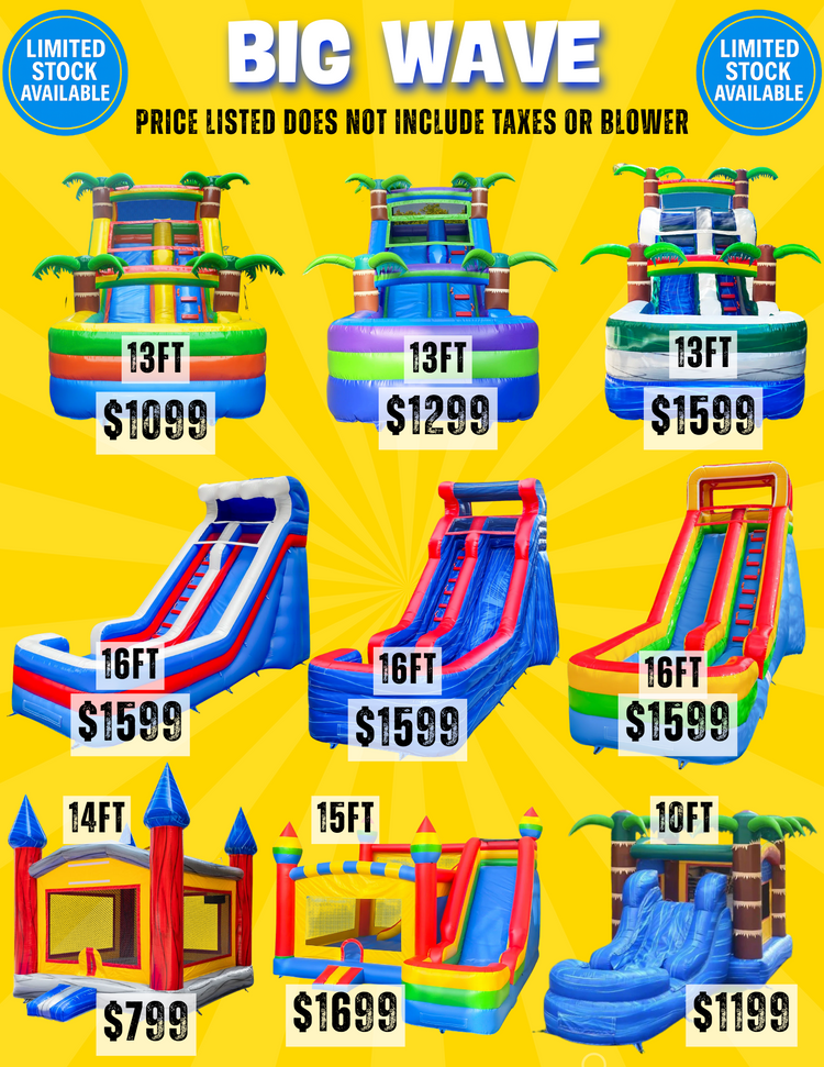 Commercial Inflatable Water Slide & Bounce House | BIGWAVE INFLATABLE ...